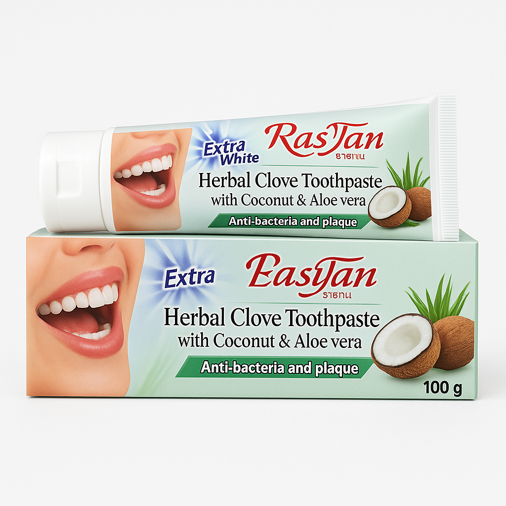 Rasyan Extra White Herbal Clove Toothpaste (100g)